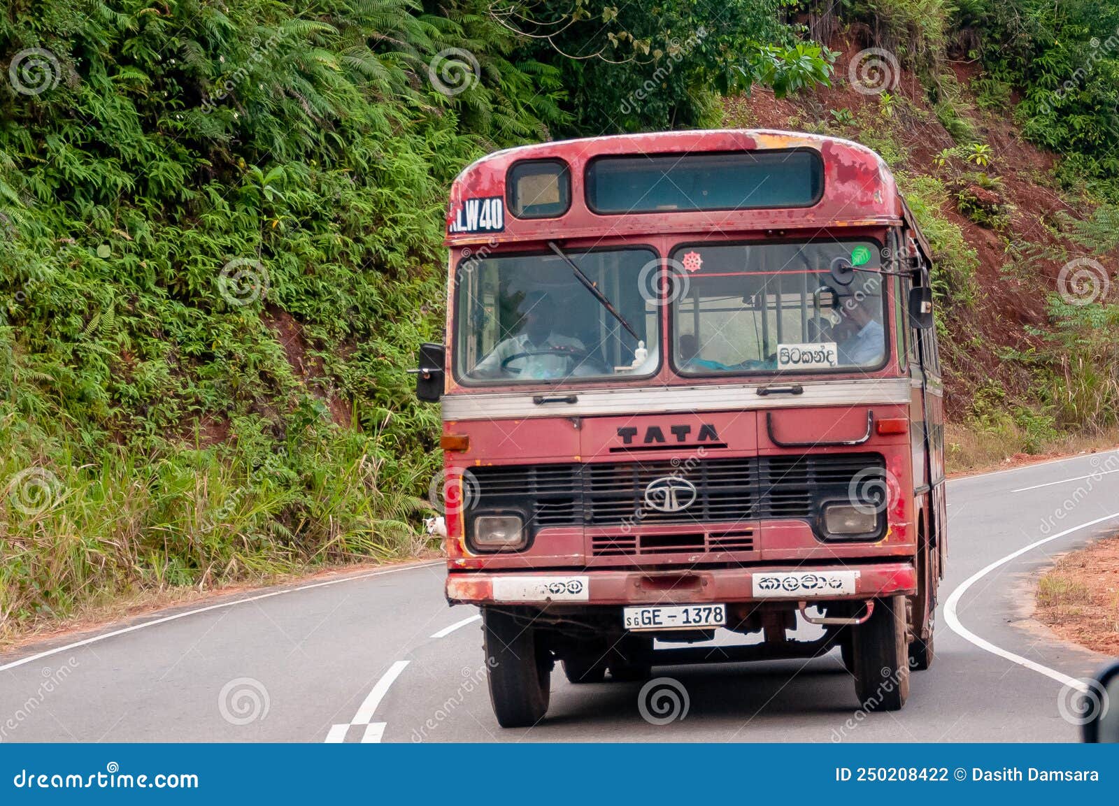 Old Bus in Ayagama Driving Highlands in Srilanka Editorial Photography ...