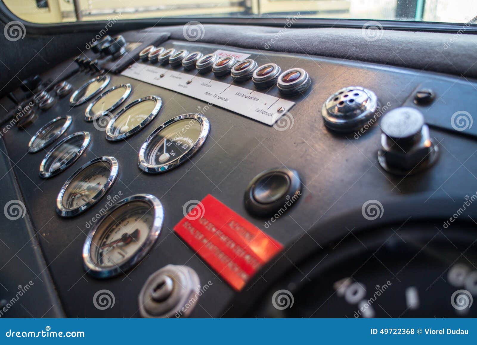 Old bus dashboard stock photo. Image of dash, speedometer - 49722368
