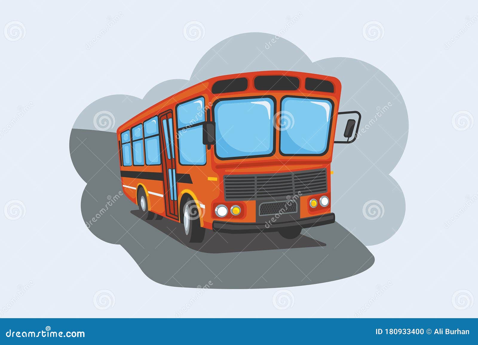 Old bus vector graphic stock vector. Illustration of symbol - 180933400