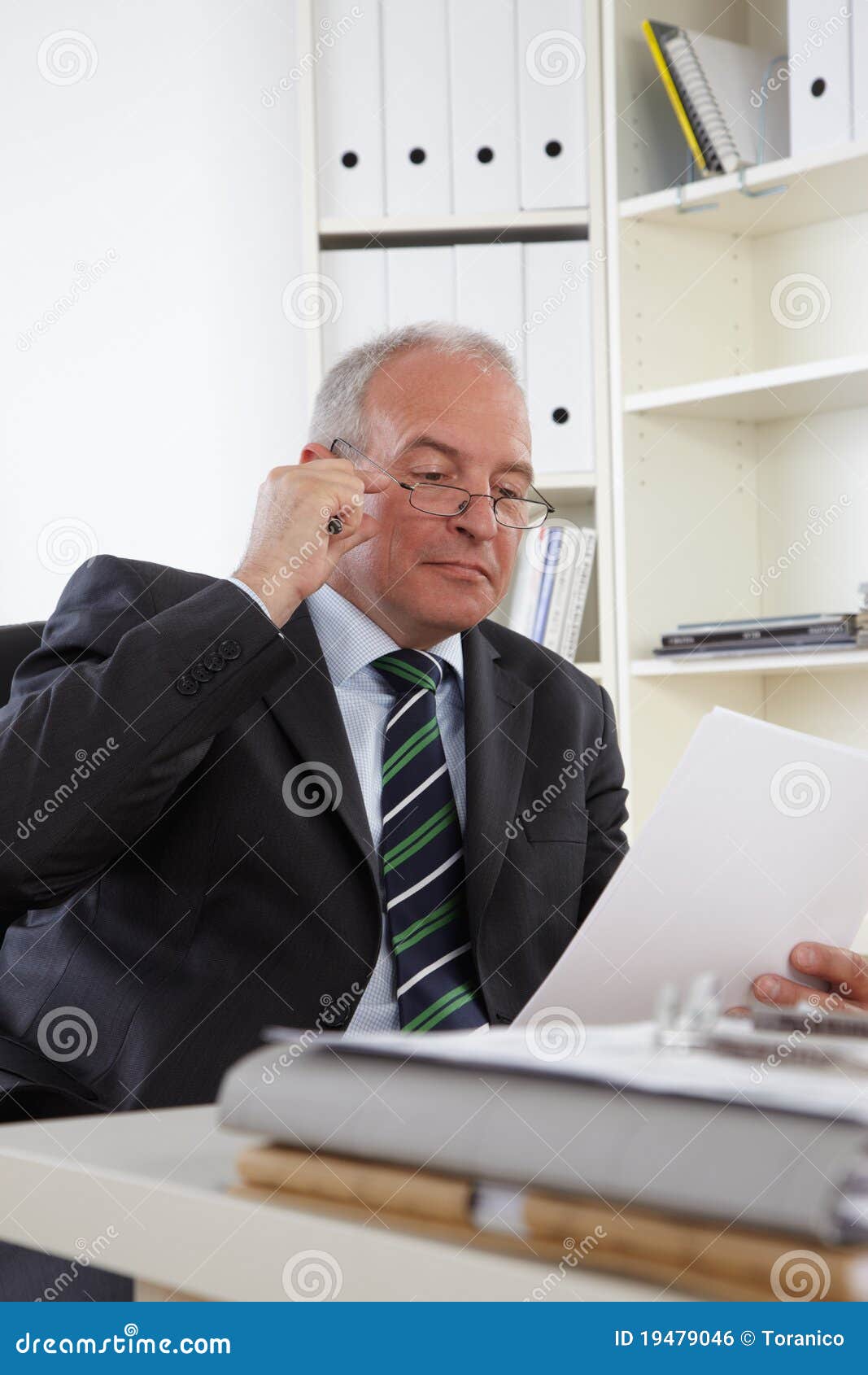 Old Business man in office stock photo. Image of businessman - 19479046