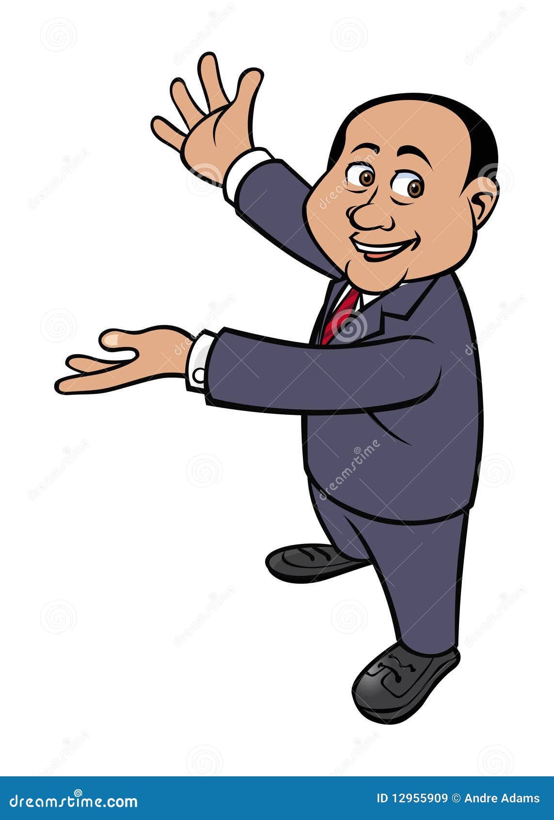 Old businessman stock vector. Illustration of corporation - 12955909