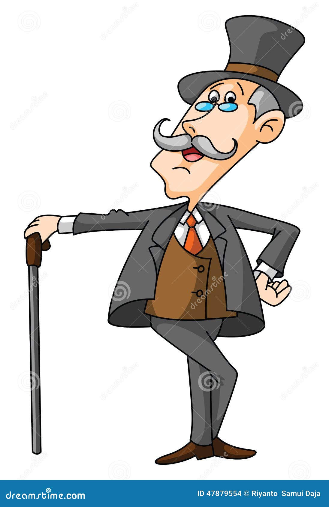 Old Businessman stock vector. Illustration of isolated - 47879554