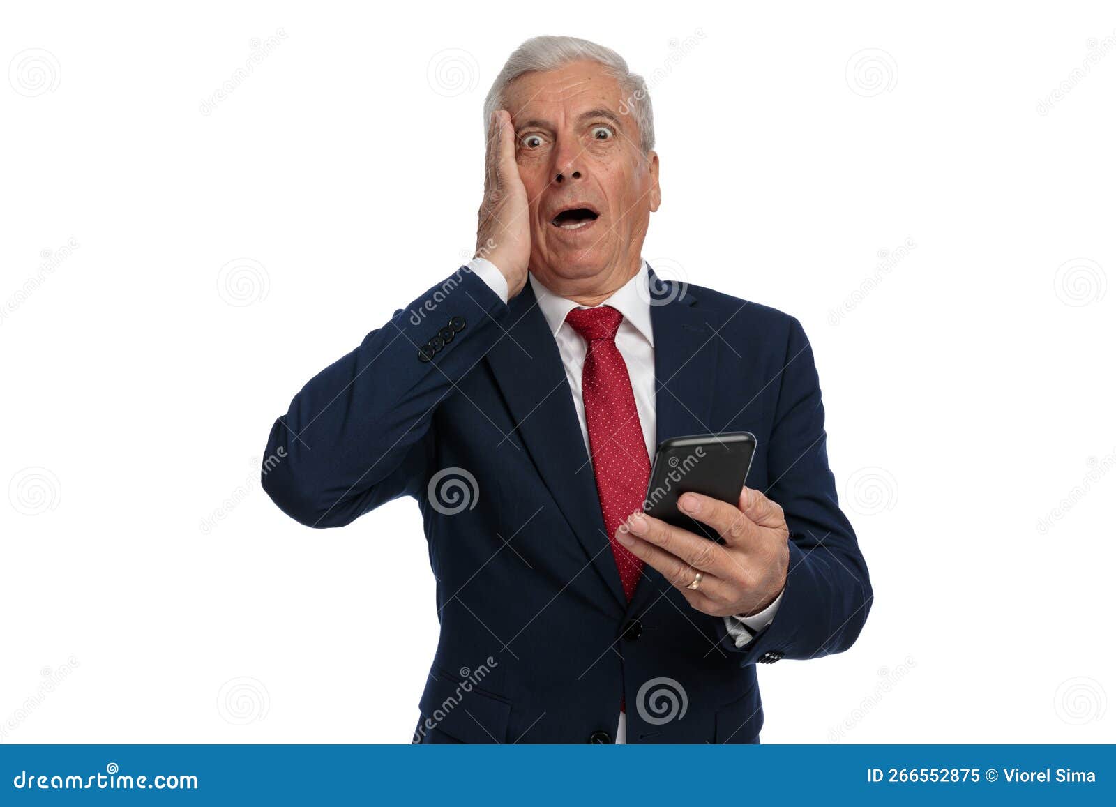 Old Businessman Slapping His Face Stock Image - Image of portrait ...