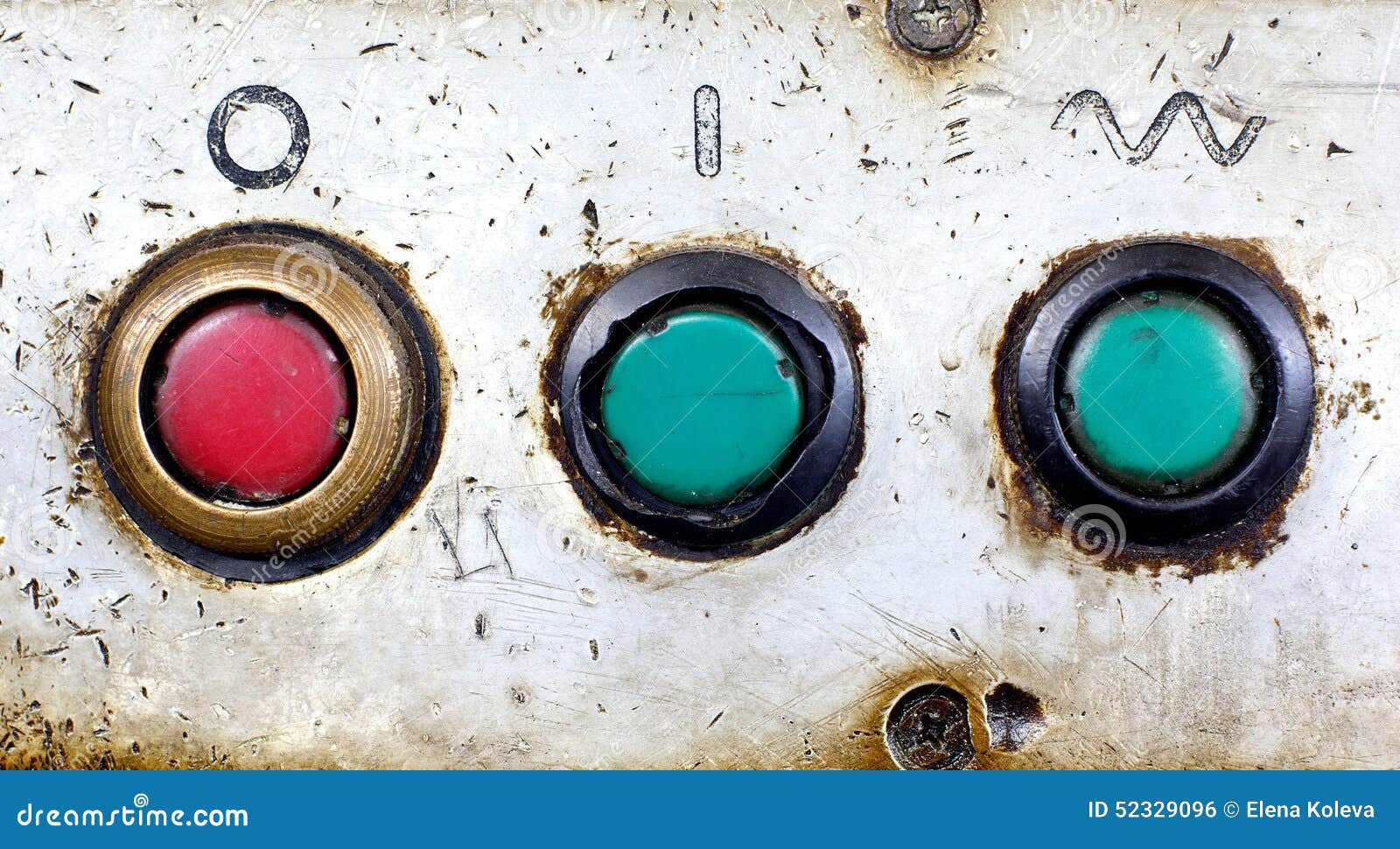 Old Buttons stock photo. Image of mechanical, mechanic - 52329096