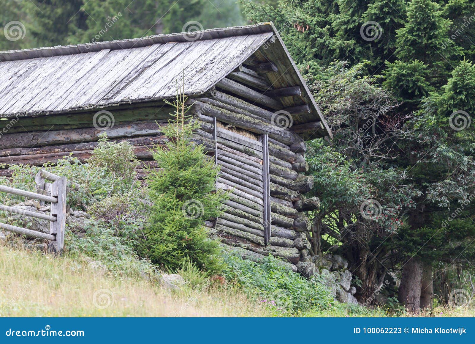 Old cabin in the Alps stock image. Image of history - 100062223