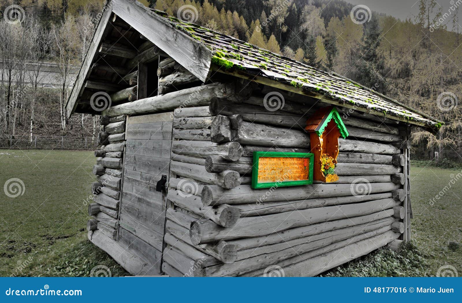 Old cabin alps stock photo. Image of austria, house, grassland - 48177016