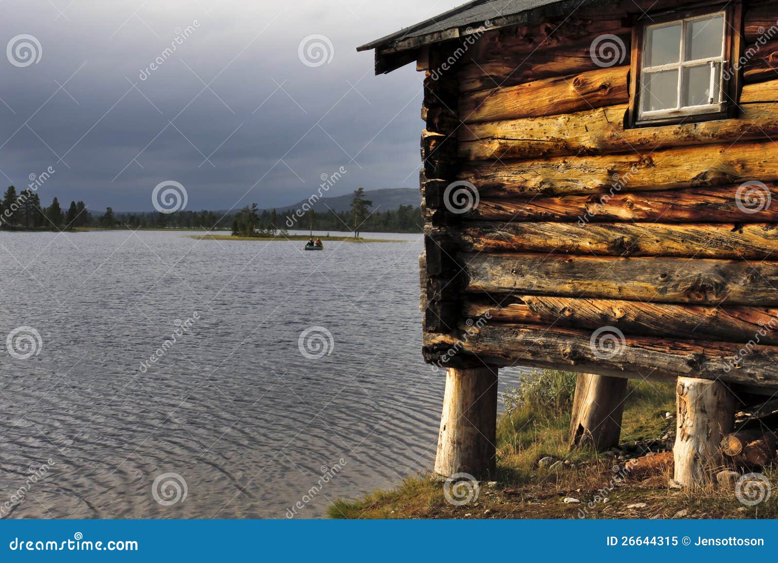 Old cabin at sunset stock image. Image of holiday, cabin - 26644315