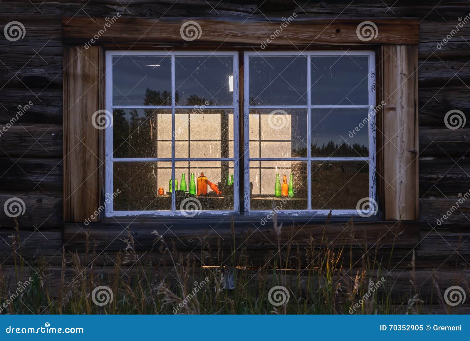 Old cabin window stock image. Image of selkirk, historic - 70352905