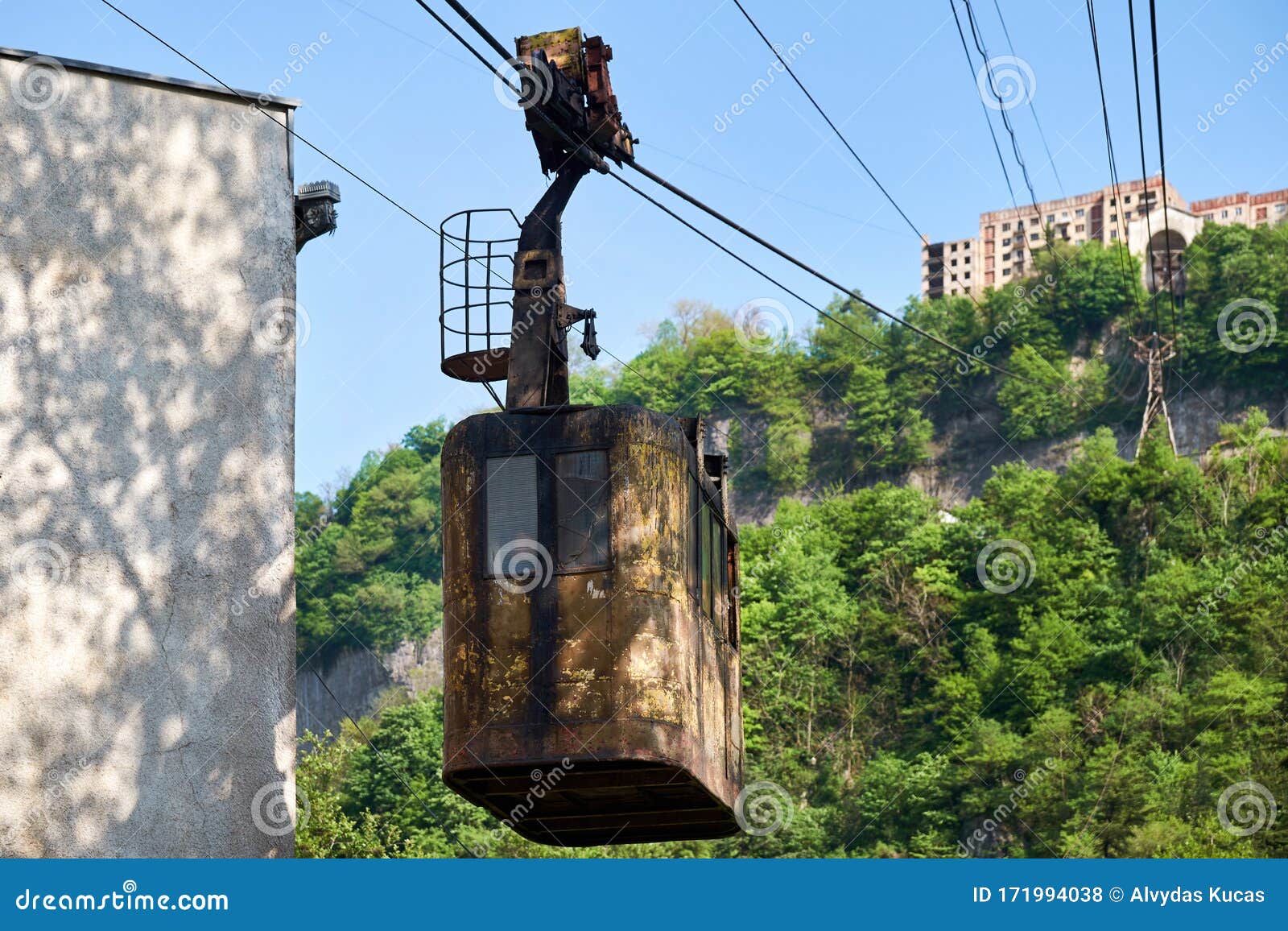 Old Cable Car Track stock photo. Image of mountain, nature - 171994038