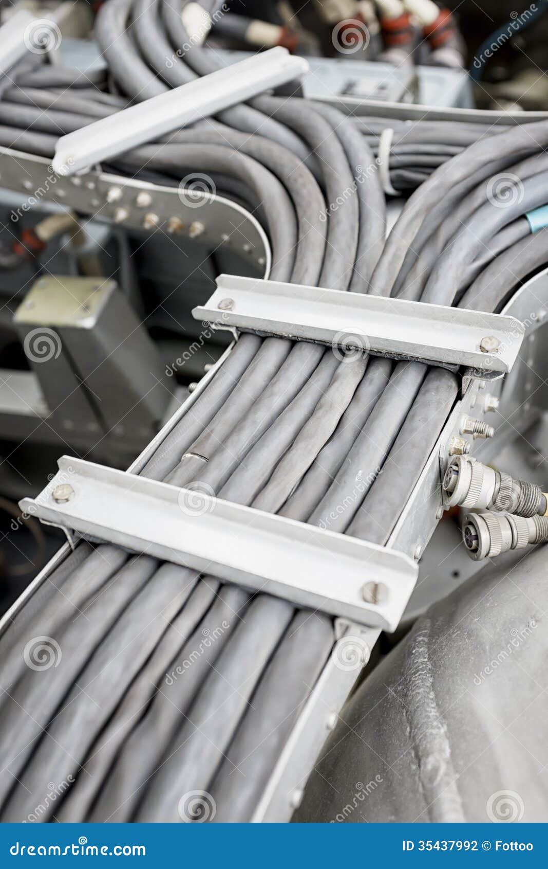 Old cable loom stock photo. Image of line, electronics - 35437992