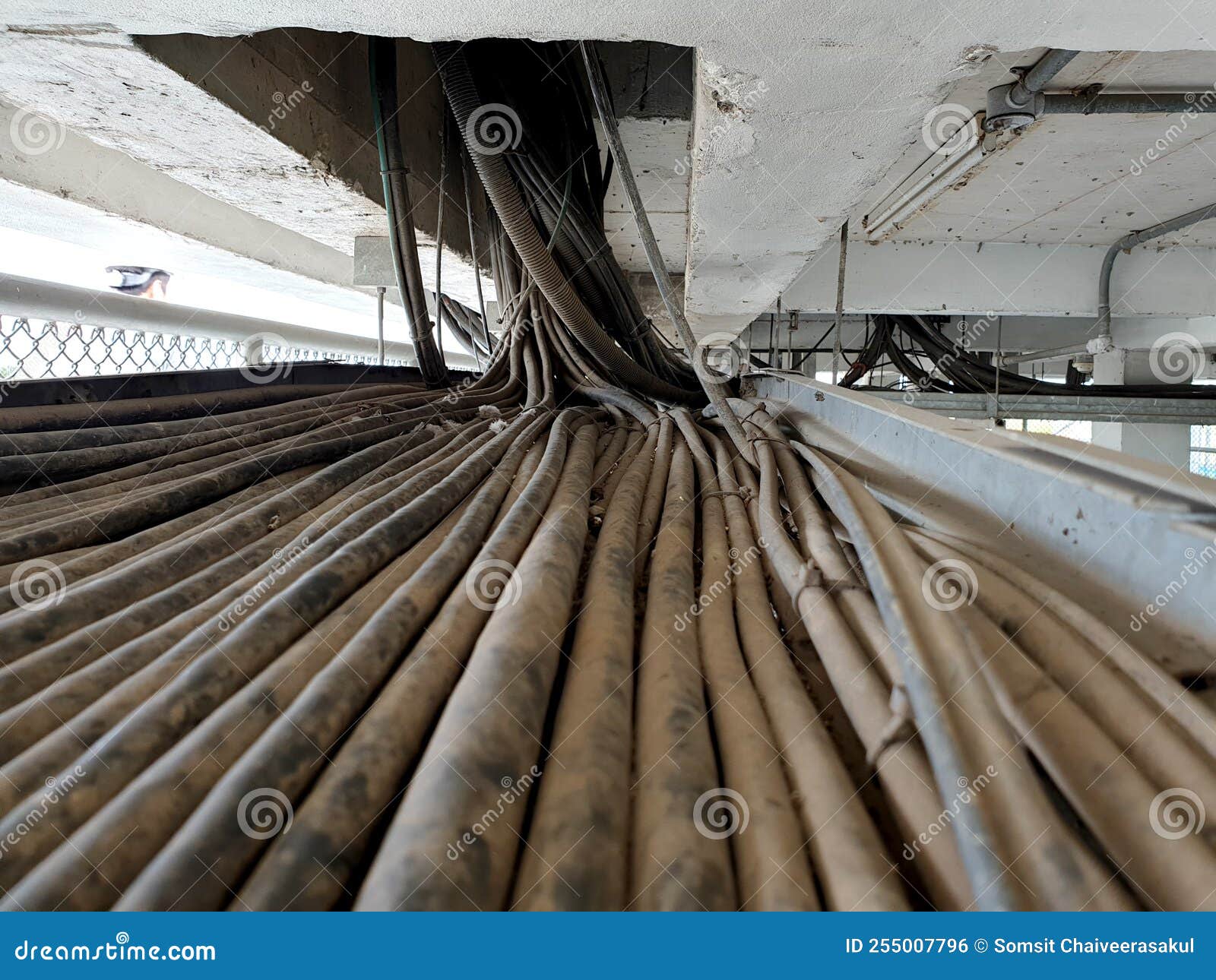 Old Cable Routing of an Electrical Control Cable To the Control Room ...