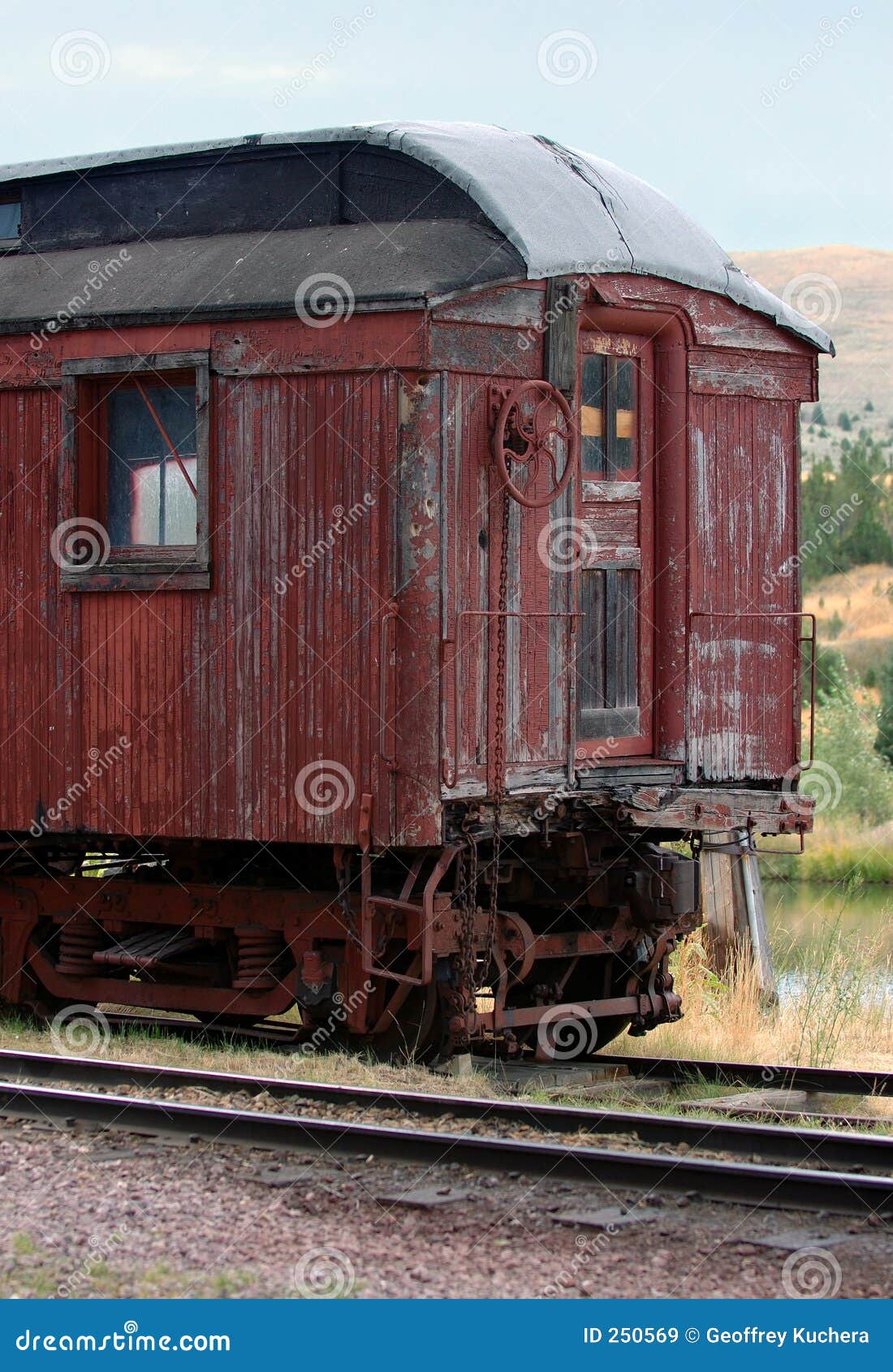 Old Caboose stock image. Image of rust, classic, wood, abandoned - 250569