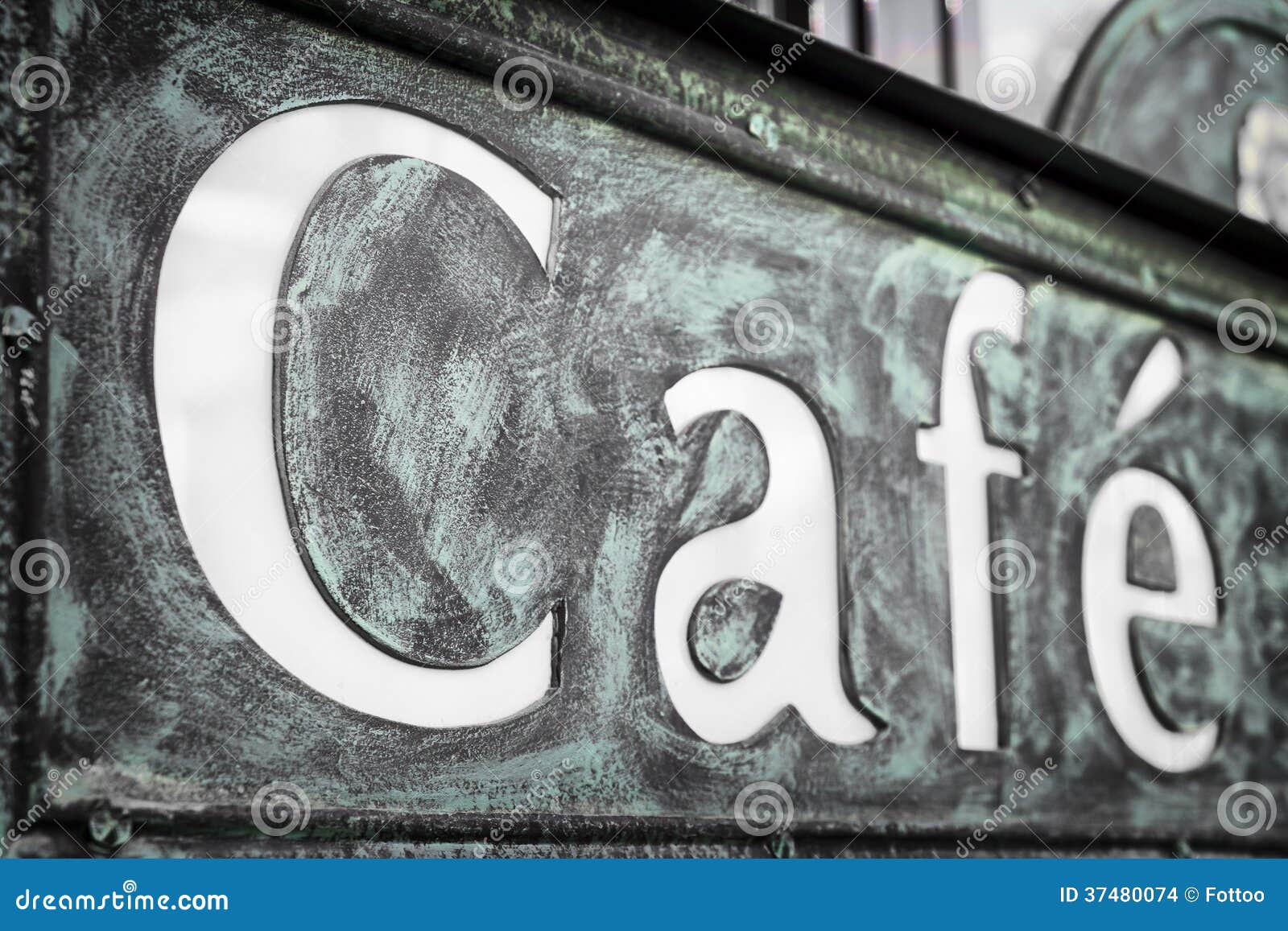 Old cafe sign stock photo. Image of clean, store, rustic - 37480074