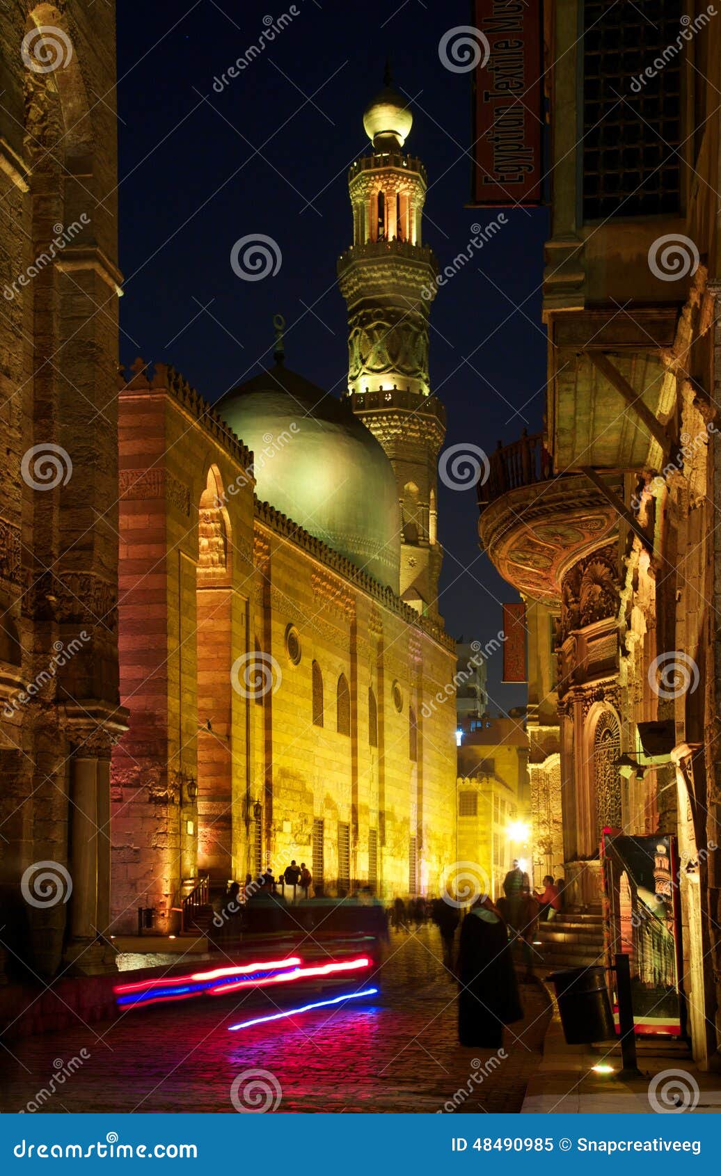 Old Cairo by night stock image. Image of night, cairo - 48490985