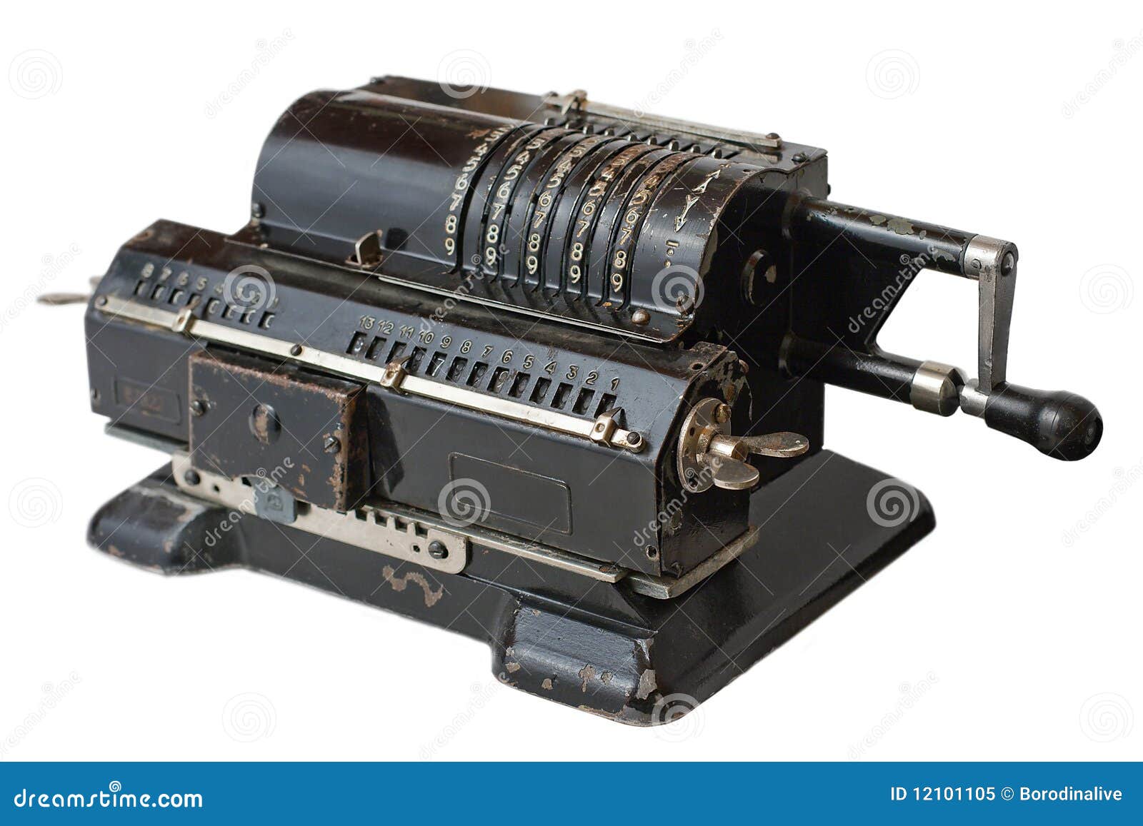 Old Calculating Machine Royalty-Free Stock Photography | CartoonDealer ...