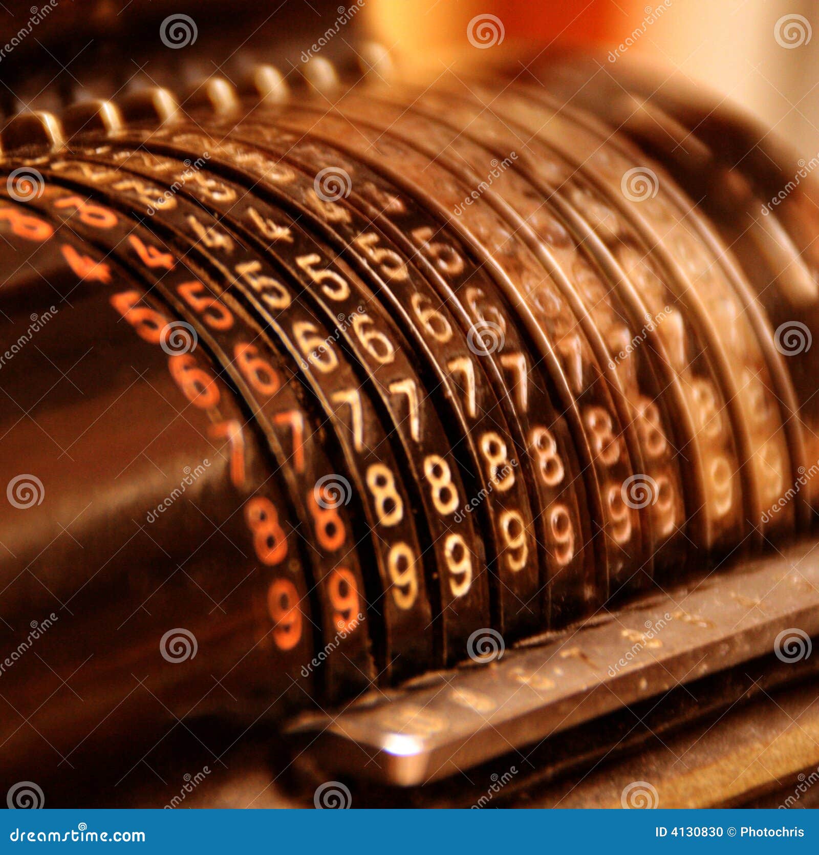Old calculating machine stock photo. Image of cyrillic - 4130830