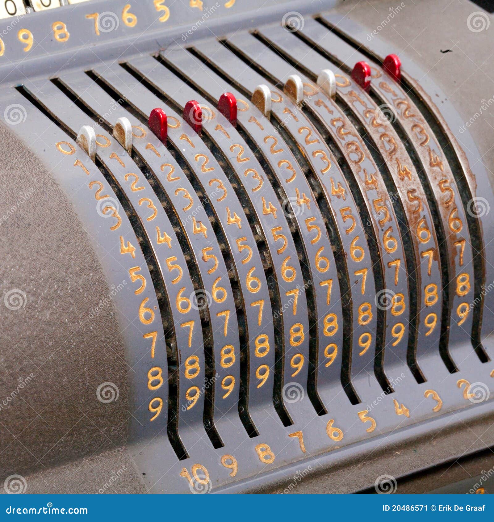 Old calculator stock image. Image of history, retro, finance - 20486571