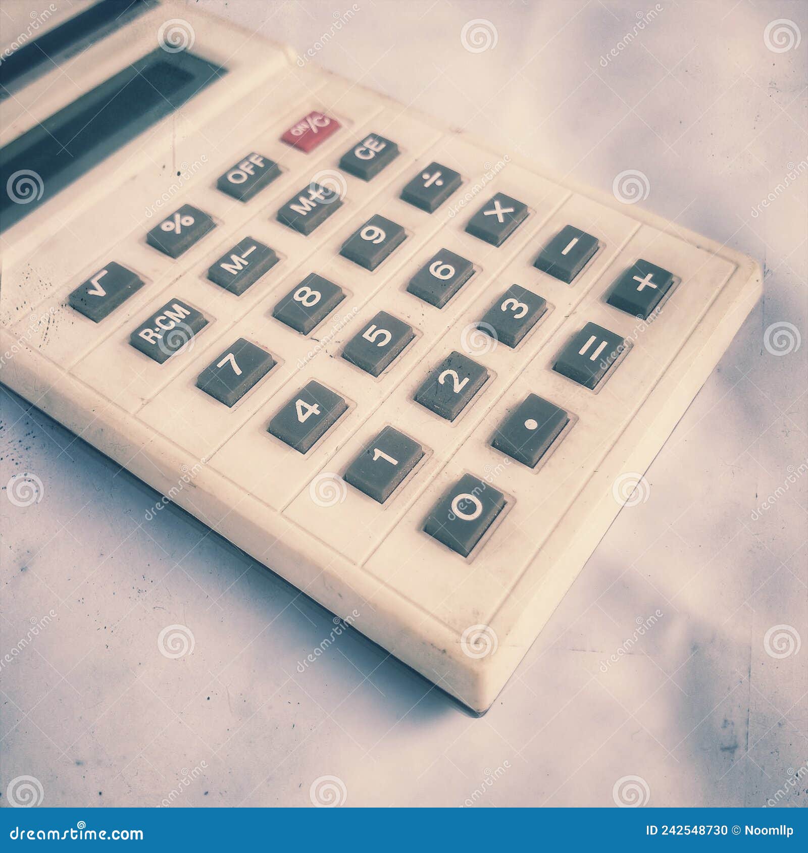 Old calculator stationary stock photo. Image of pattern - 242548730