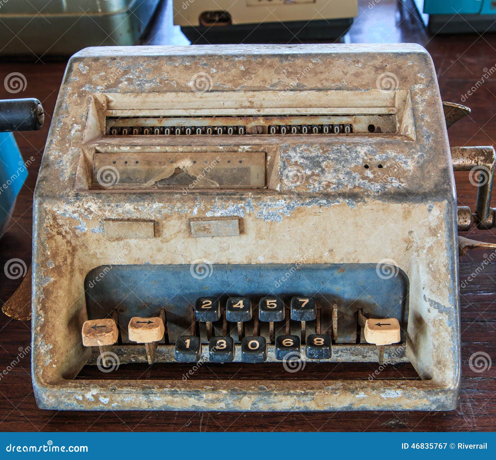 Old calculator stock image. Image of addition, accounting - 46835767