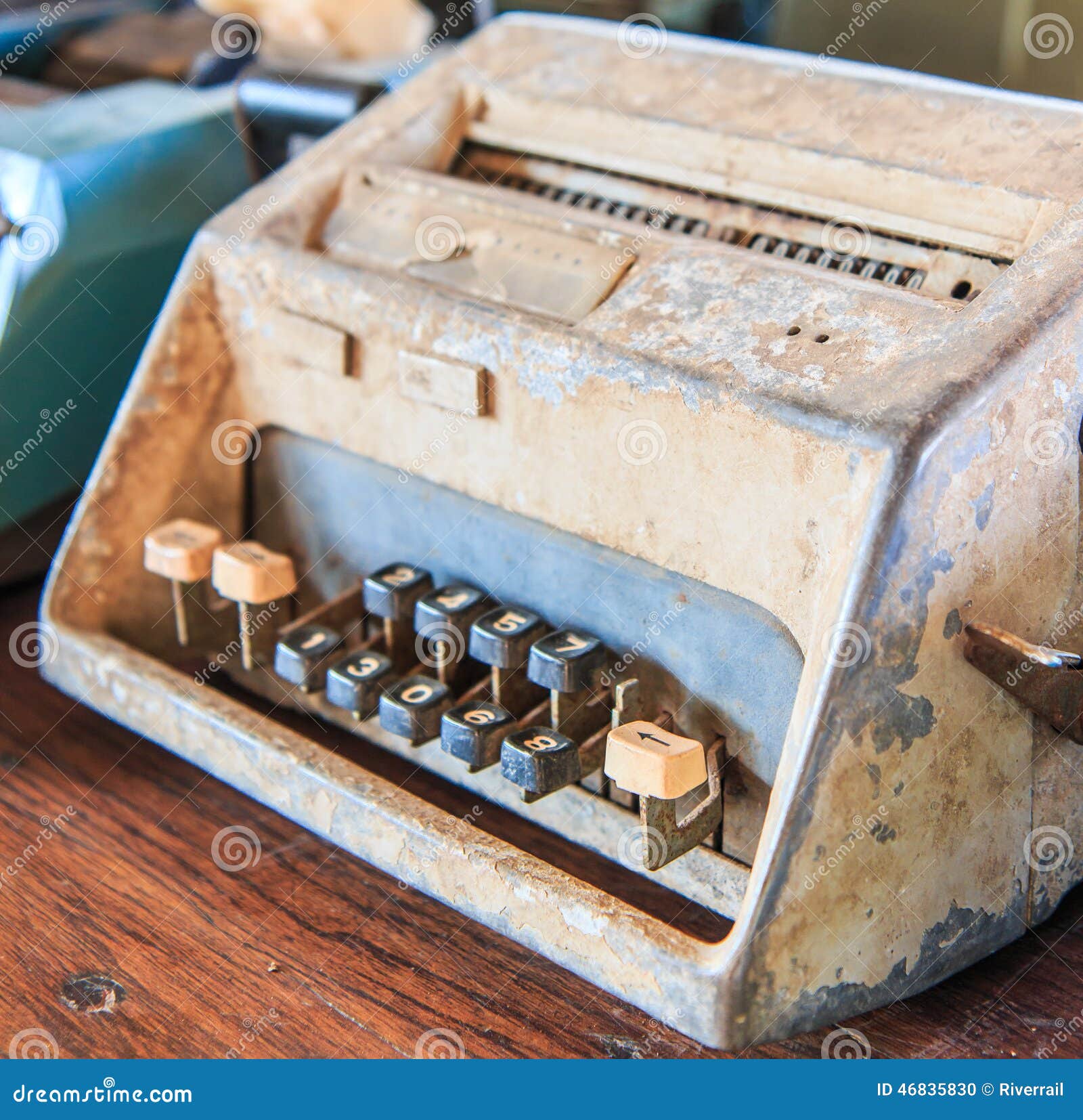 Old calculator stock photo. Image of commerce, isolated - 46835830