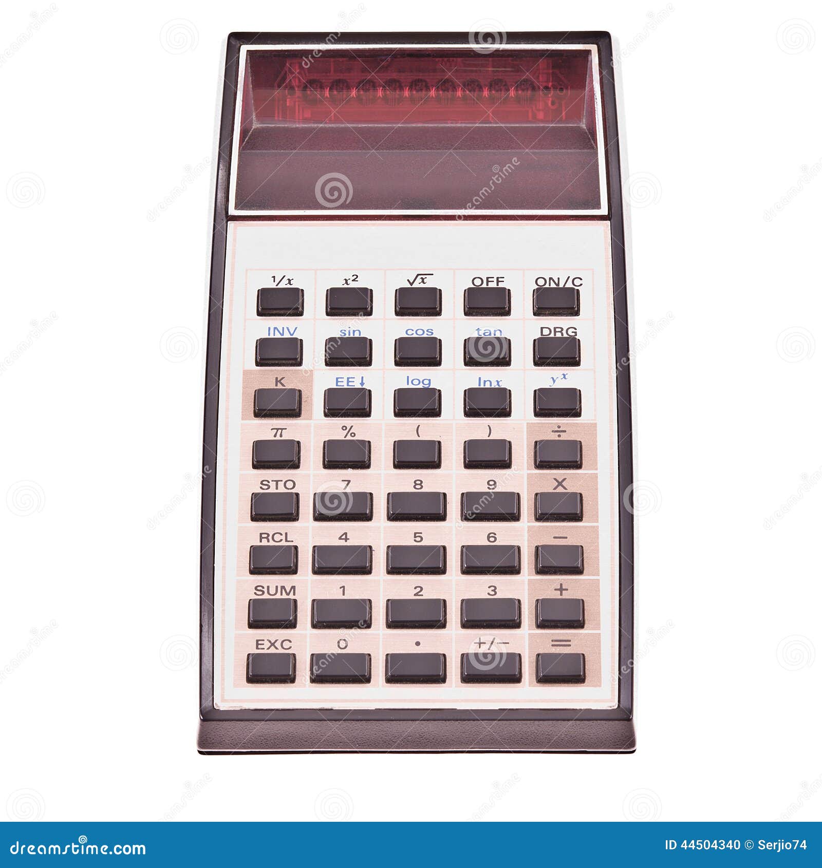 Old calculator. stock photo. Image of number, vintage - 44504340