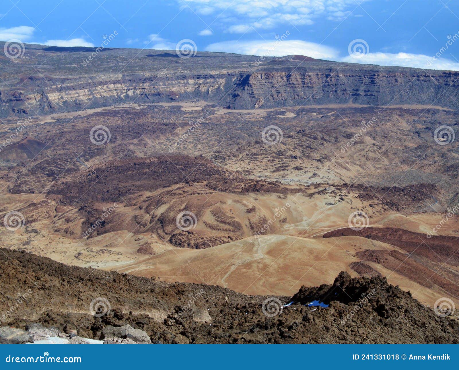 Old Caldera of Teide Volcano Stock Photo - Image of long, spain: 241331018