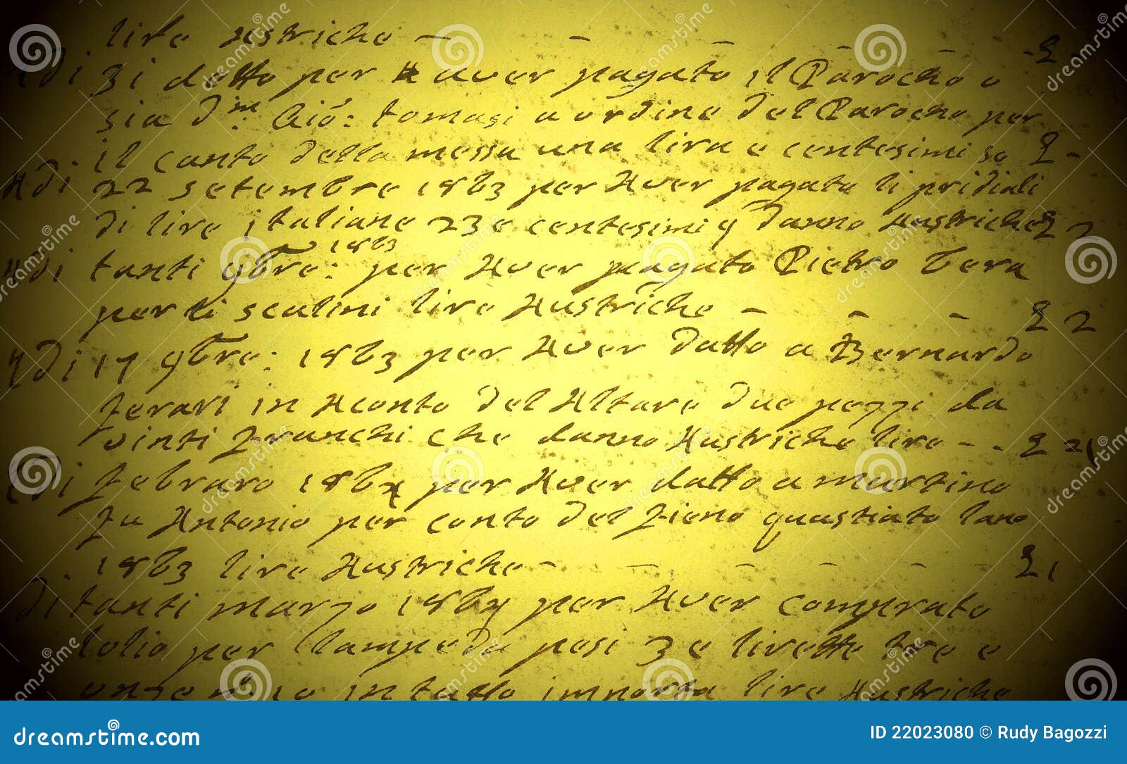 Old calligraphy stock photo. Image of abstract, border - 22023080