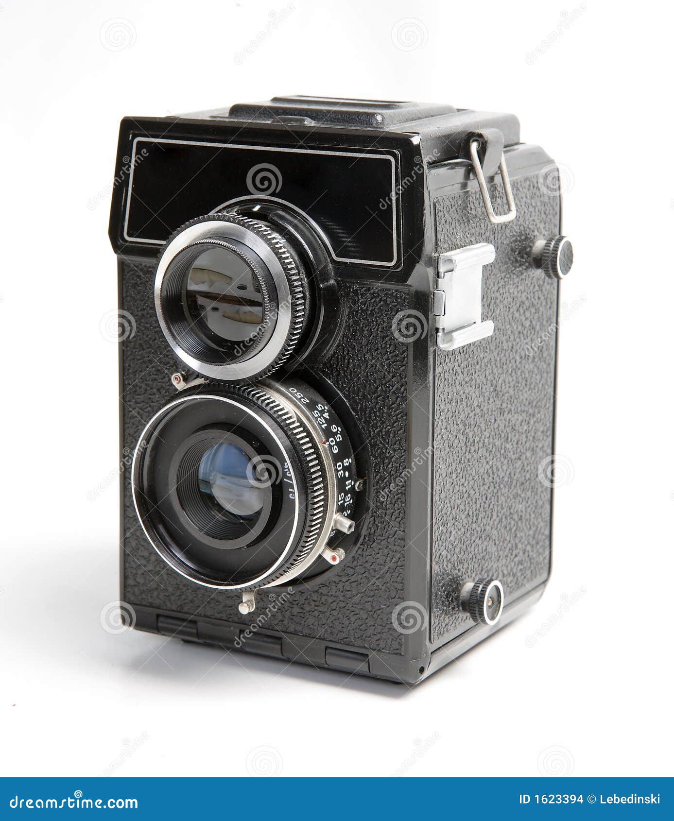 Old Camera. stock photo. Image of exposure, isolated, photographic ...