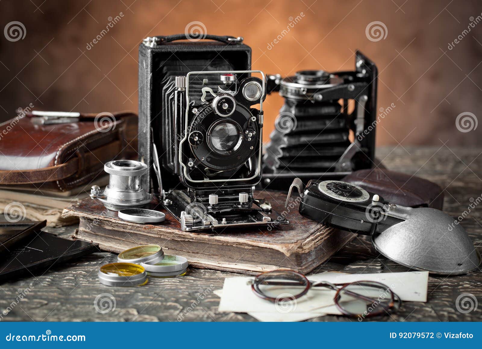 Old camera stock photo. Image of design, concept, lens - 92079572