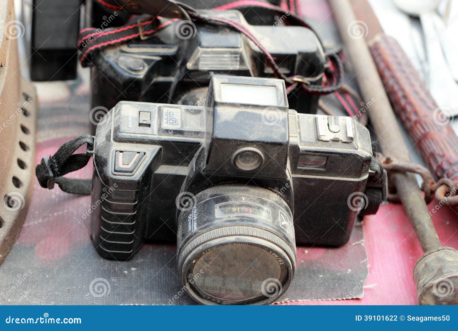 Old Camera Black Vintage Style. Stock Photo - Image of empty, hobby ...