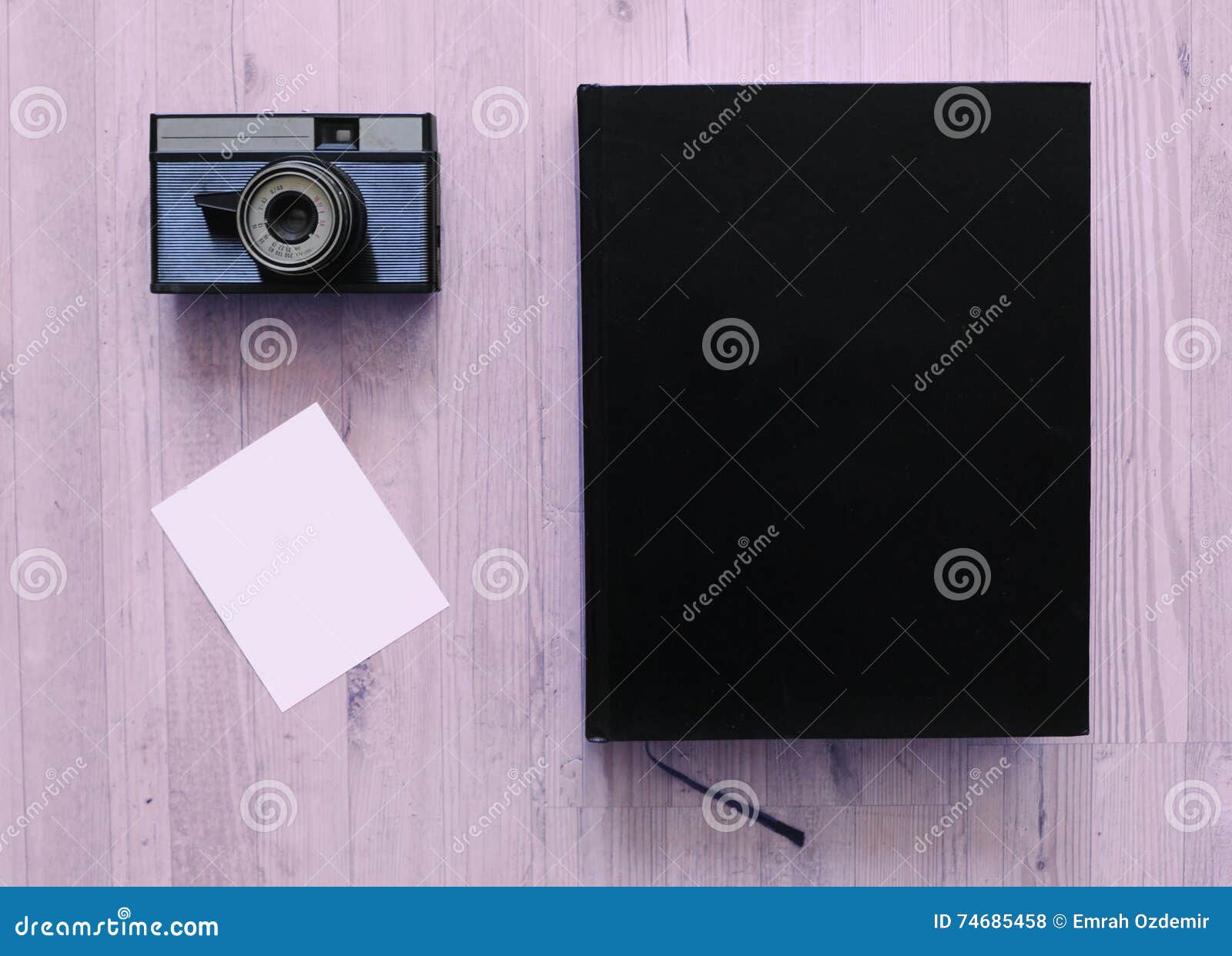 Old camera and book stock photo. Image of artwork, deco - 74685458