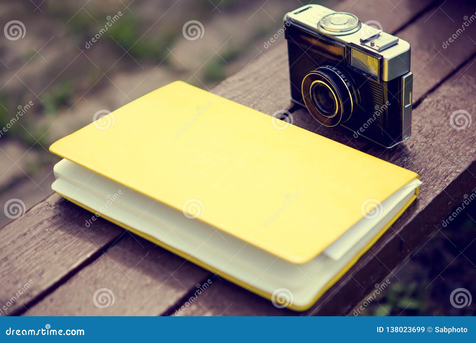Old Camera and a Book stock image. Image of book, film - 138023699