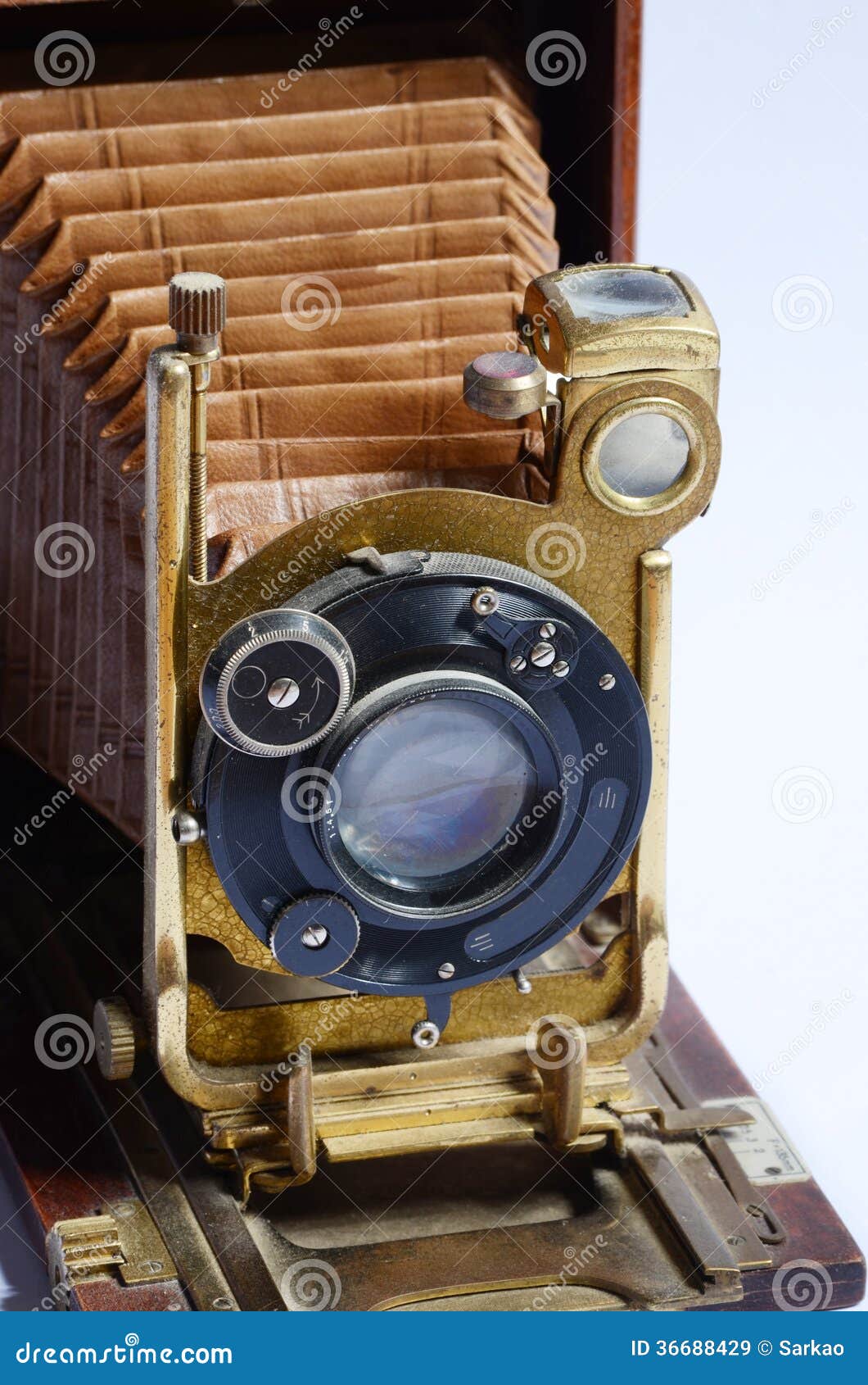 Old camera detail stock image. Image of antique, leather - 36688429