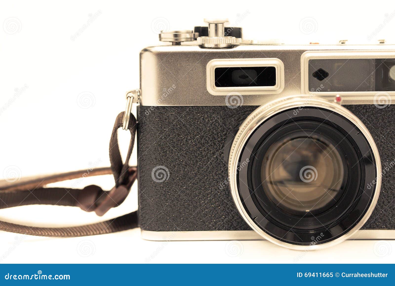 Old Camera and Empty Area for Text, Classic Film Camera of Photographer ...