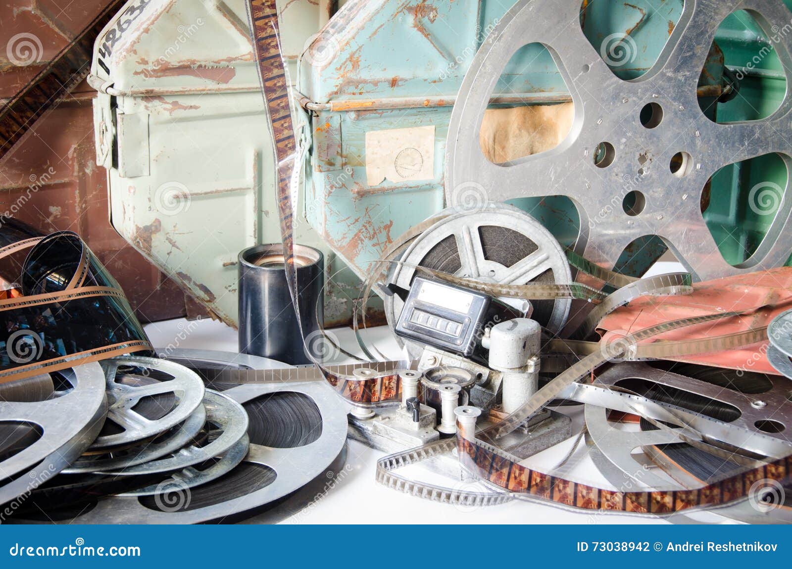 Old Camera Equipment Cinematography Stock Photo - Image of background ...