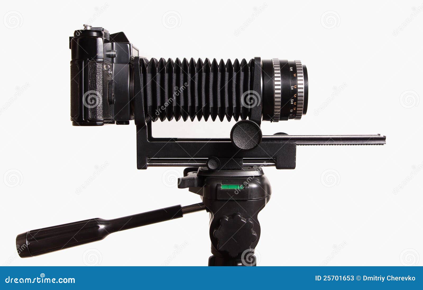 Old camera with extension stock image. Image of shutter - 25701653