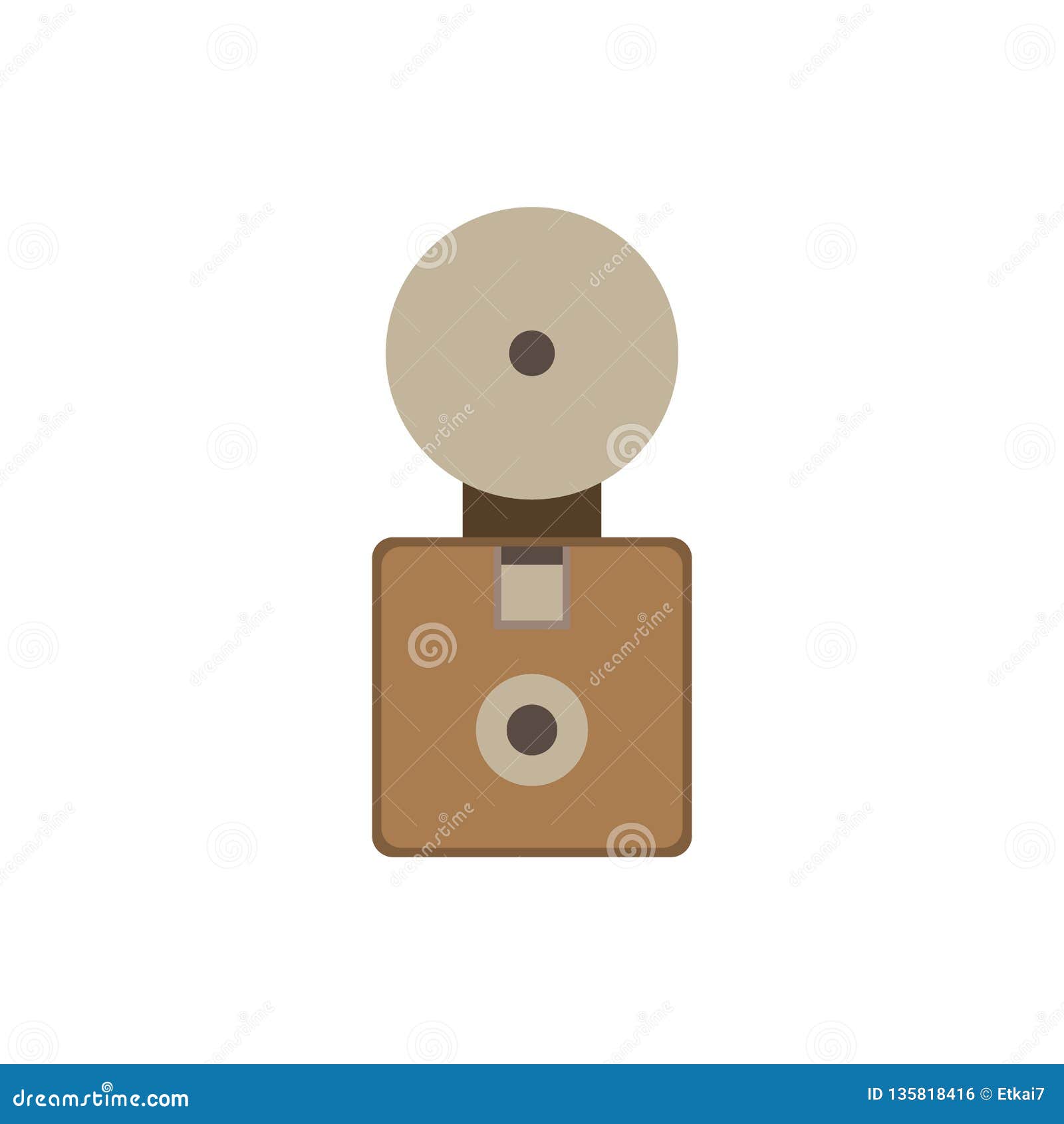 Old Camera Flat Icon Vector Design Illustration Stock Vector ...