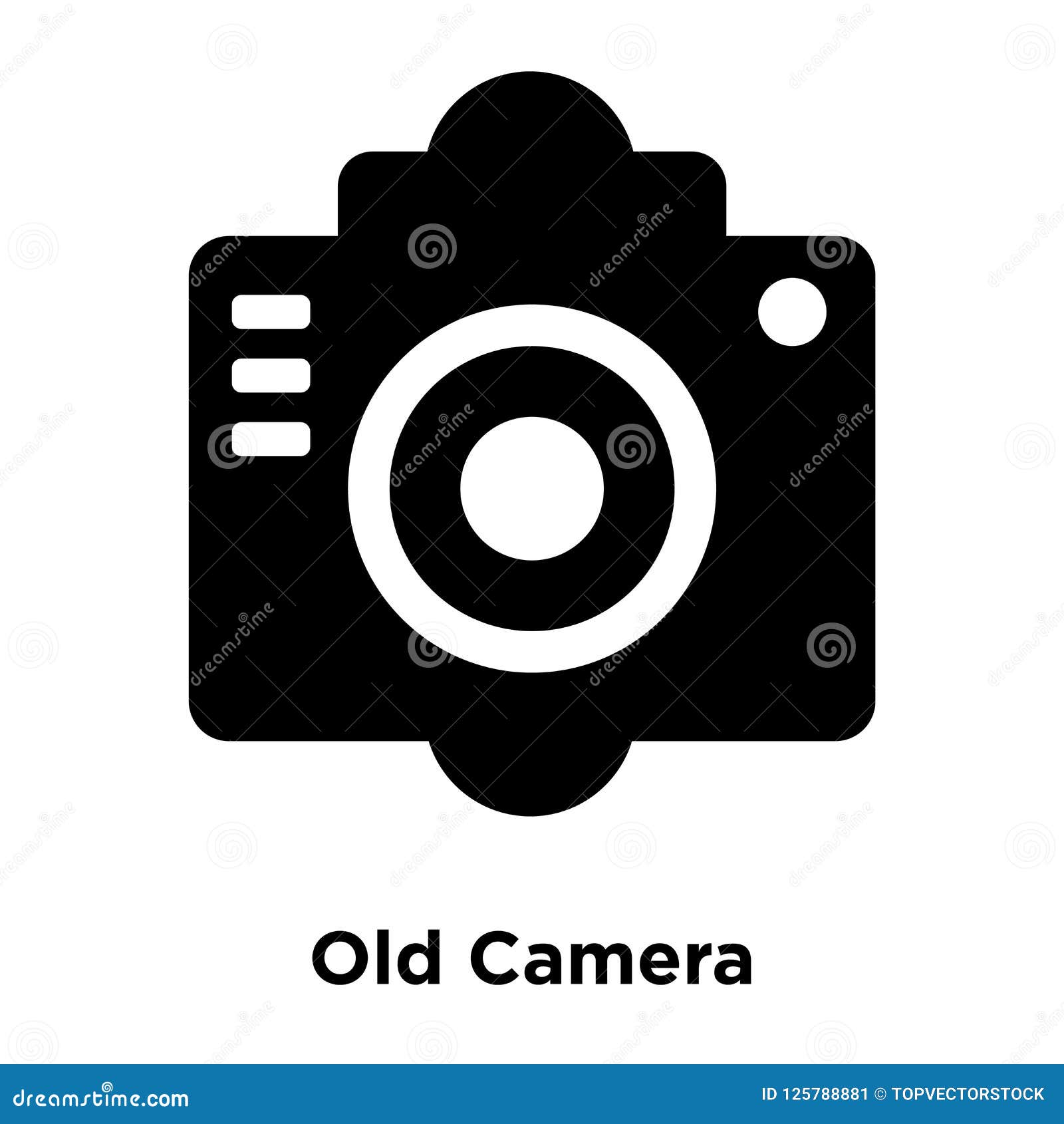 Old Camera Icon Vector Isolated on White Background, Logo Concept of ...