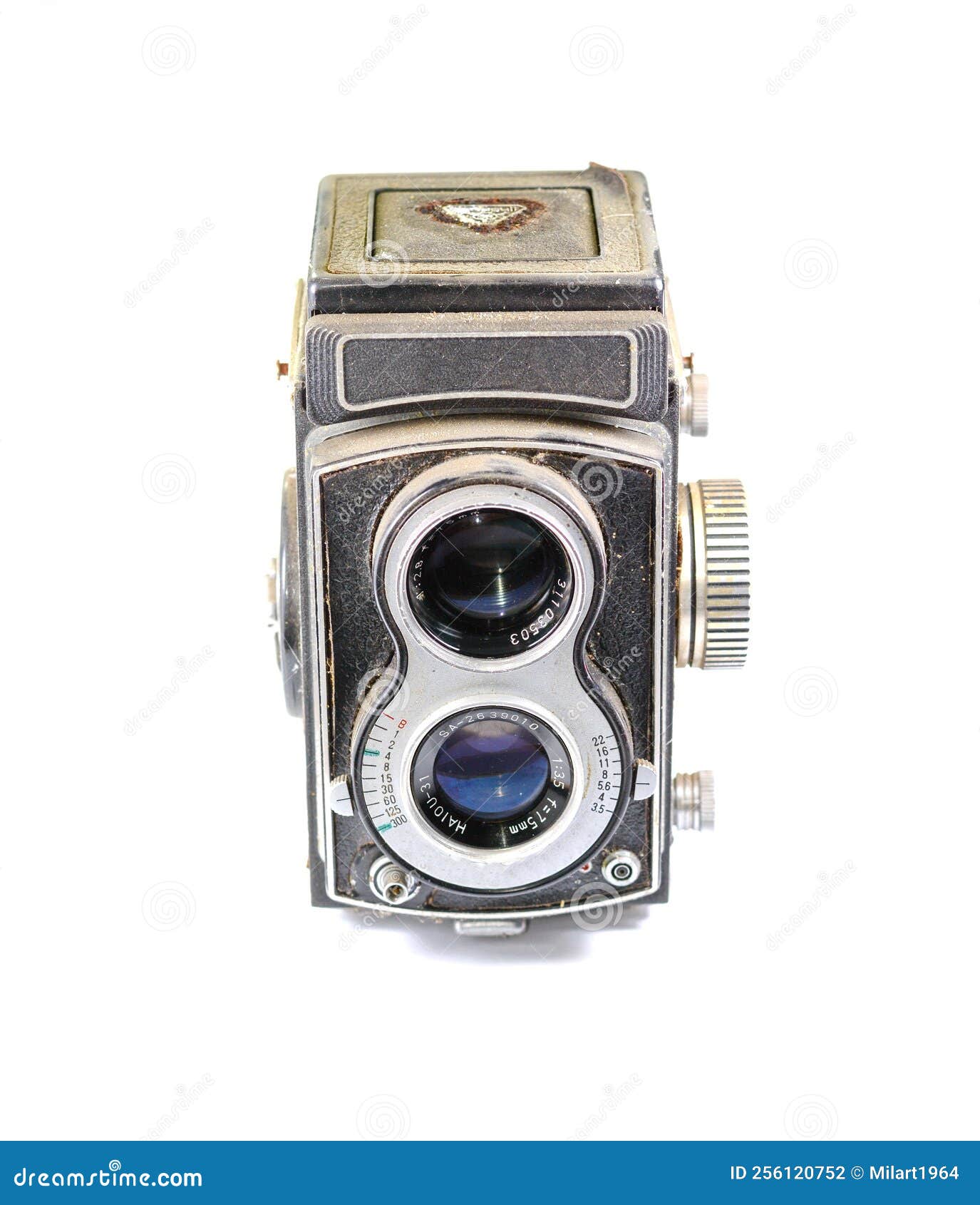 Old Camera Isolated on White Stock Photo - Image of antique, aged ...