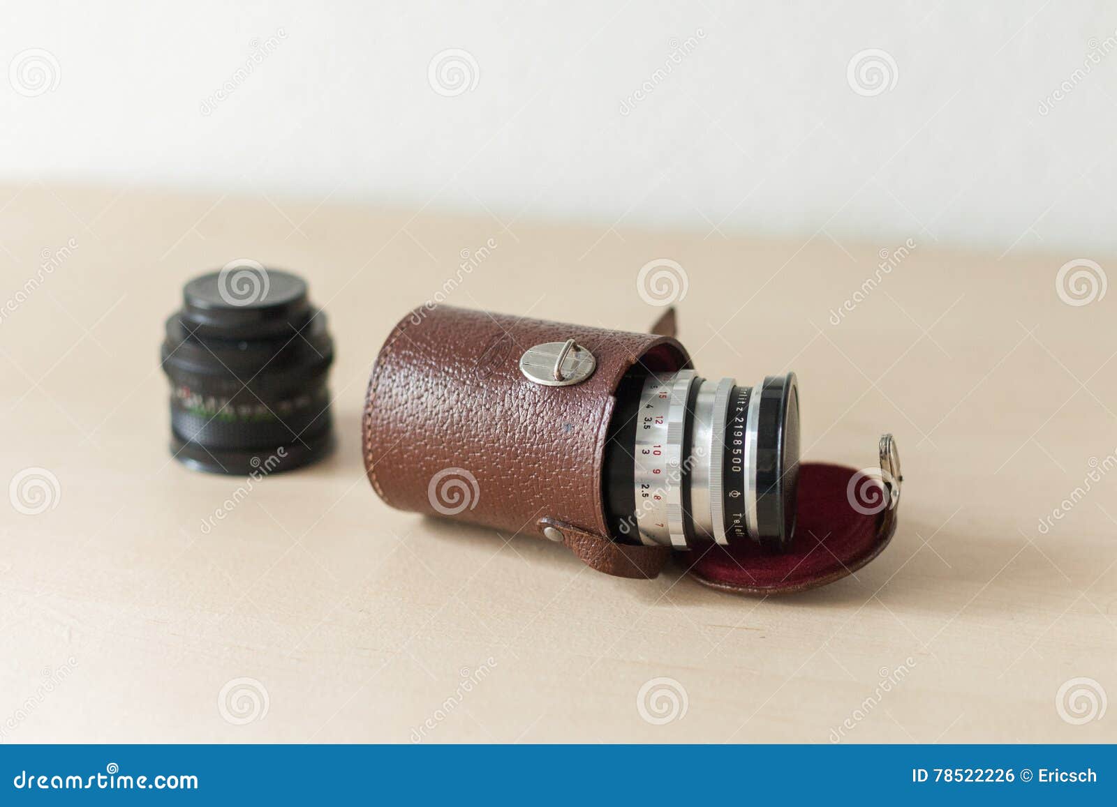 Old camera lenses stock photo. Image of obsolete, object - 78522226
