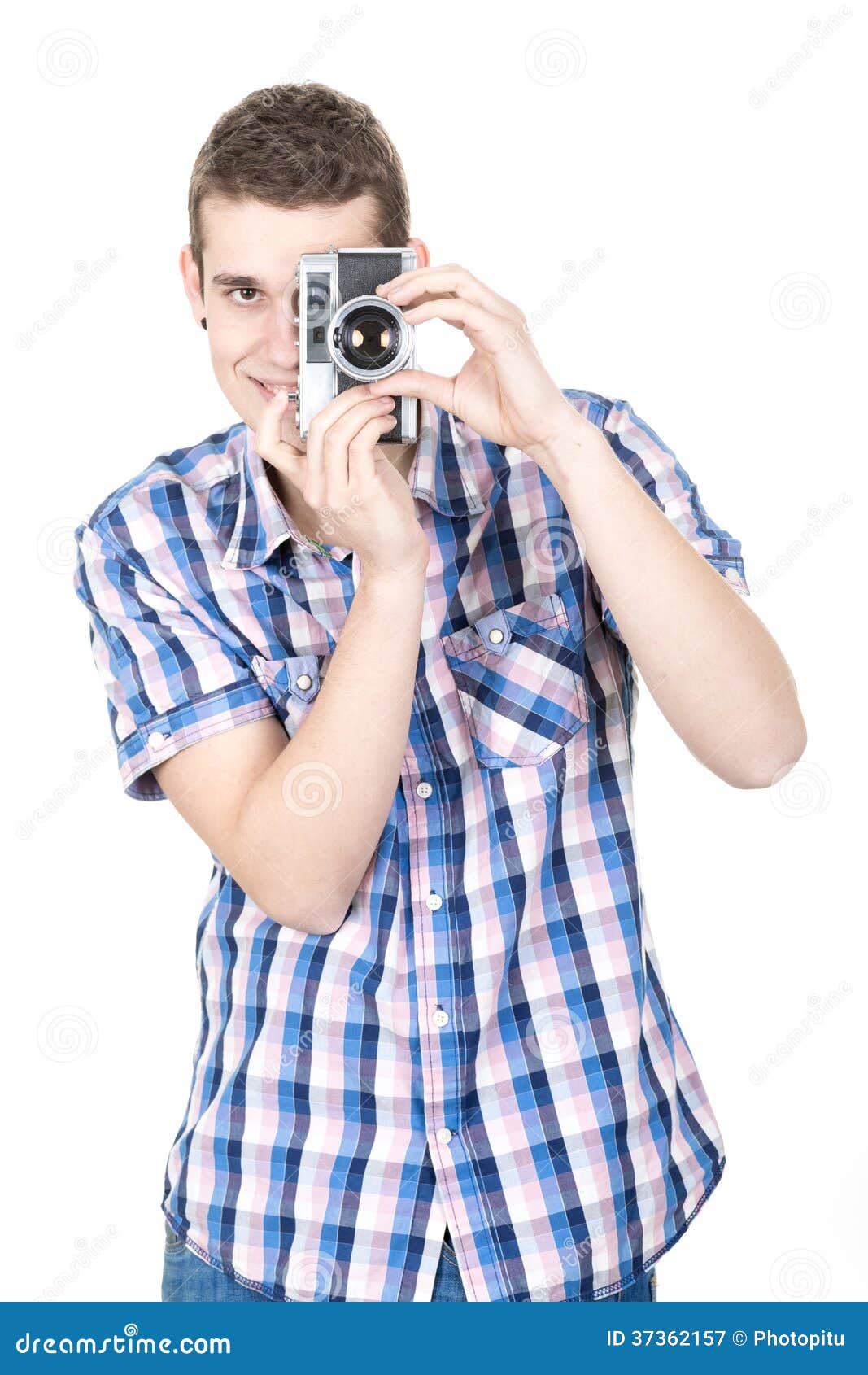 Old camera stock image. Image of studio, mouth, isolated - 37362157