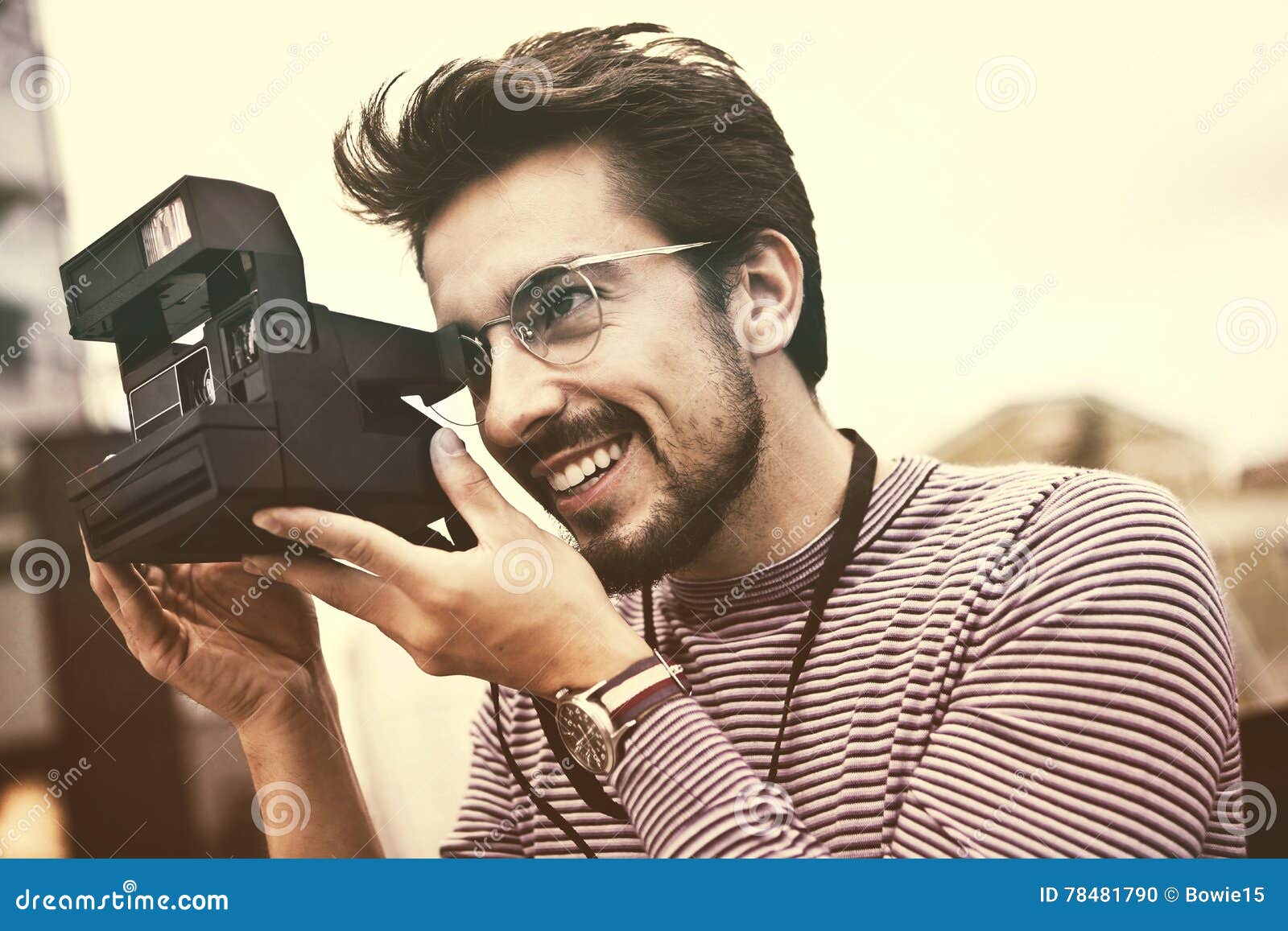 Old camera stock photo. Image of polaroid, vintage, city - 78481790