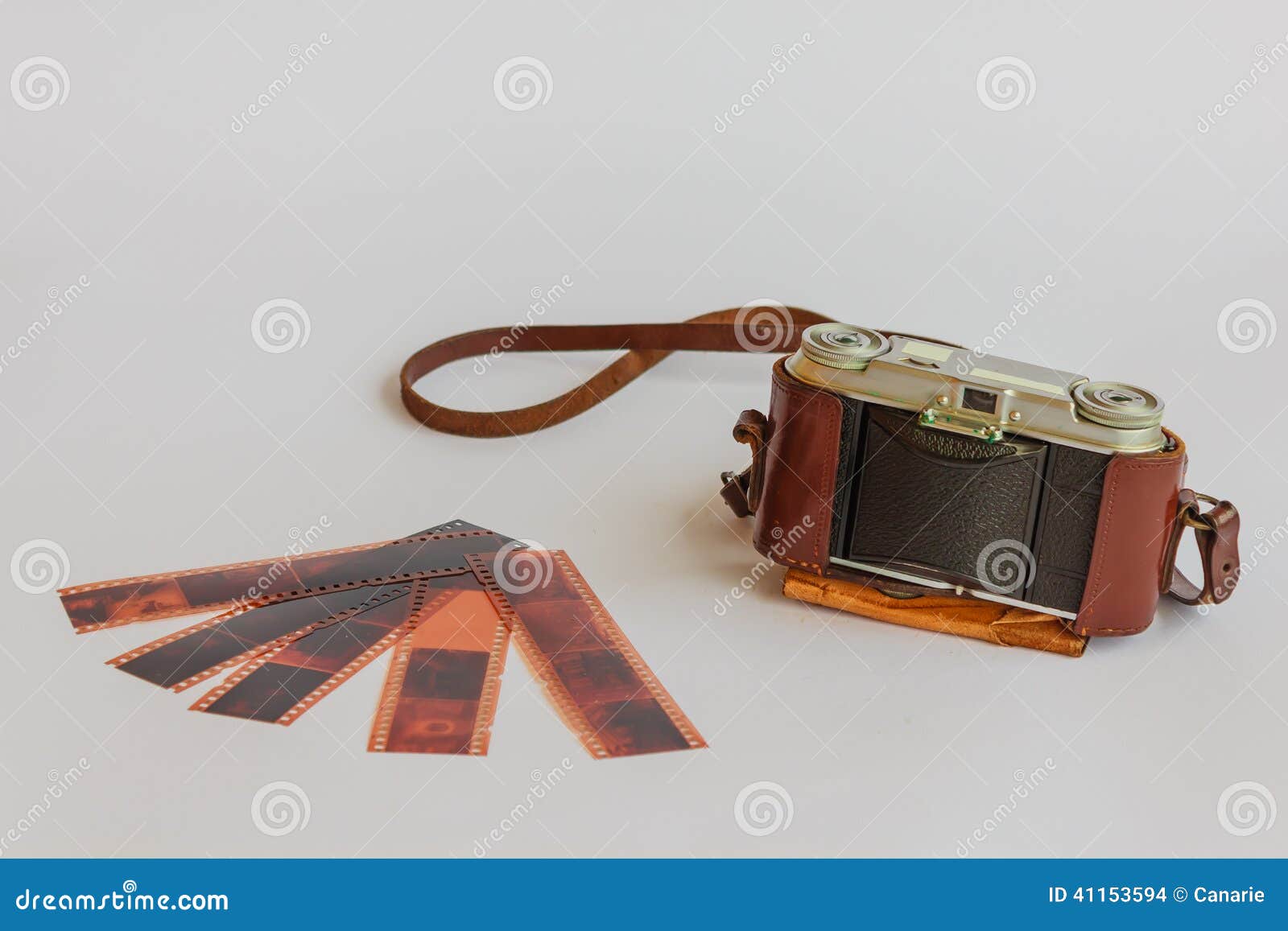 Old camera with negative stock photo. Image of whch, vintage - 41153594