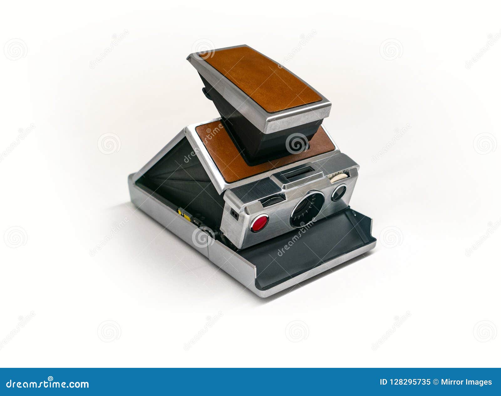 Old Camera Tech Classic Shoot and Instant Print Camera Stock Image ...