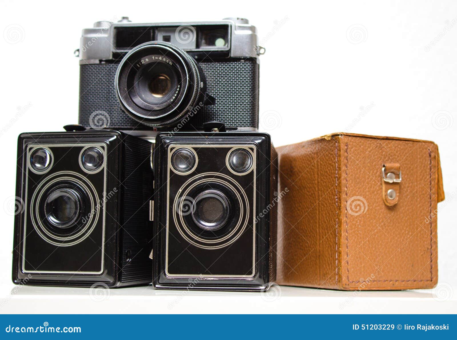 Old cameras stock image. Image of 35mm, medium, film - 51203229