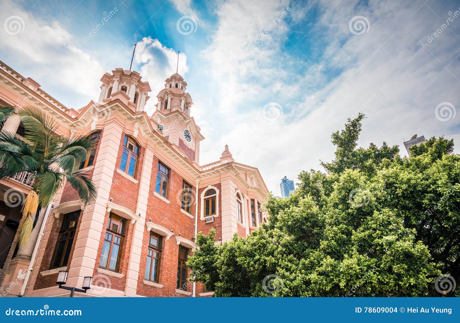 Old Campus of Hong Kong University Stock Photo - Image of colonial ...