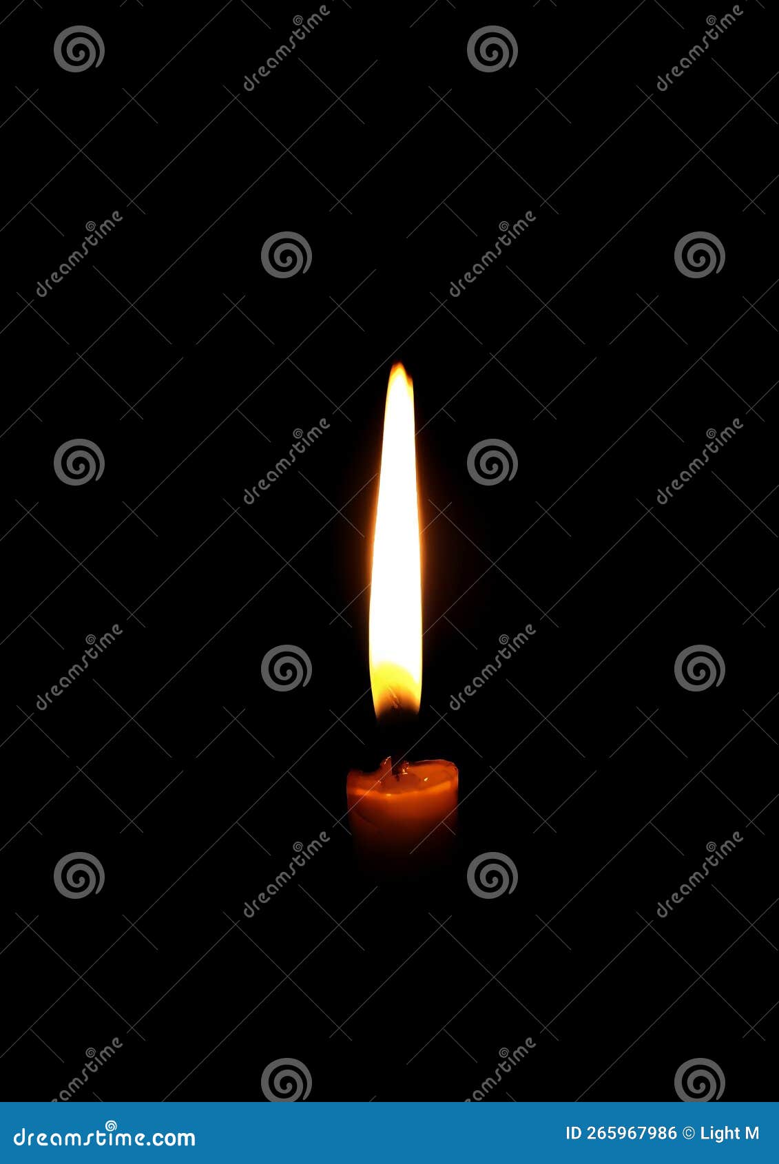 An Old Candle Light on a Dark Room Stock Photo - Image of circle ...