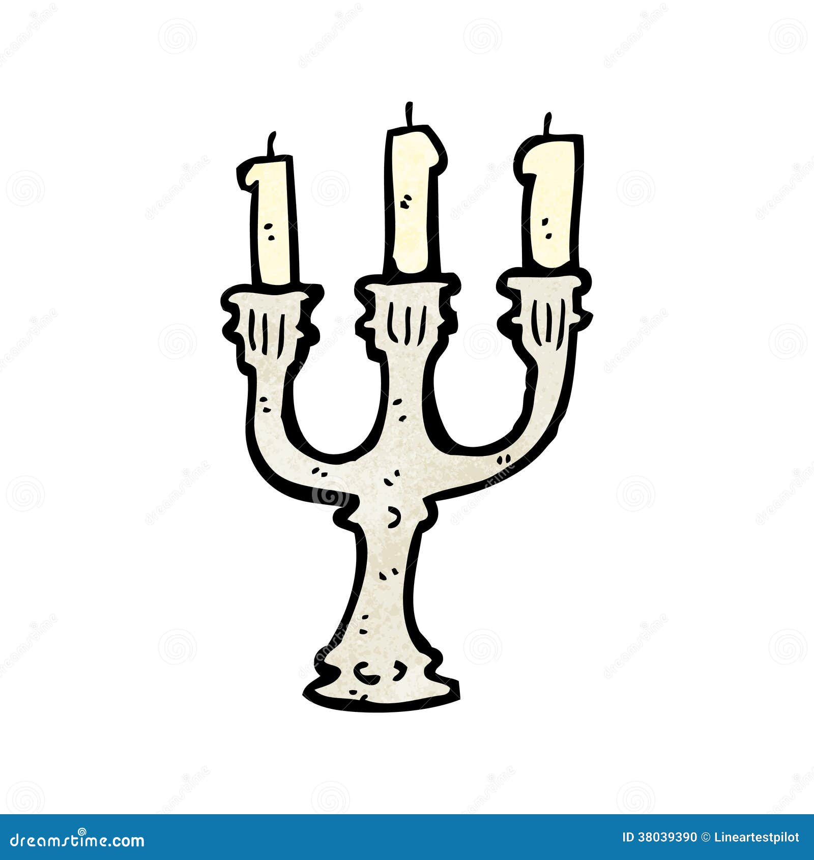 Old candlestick cartoon stock vector. Illustration of retro - 38039390