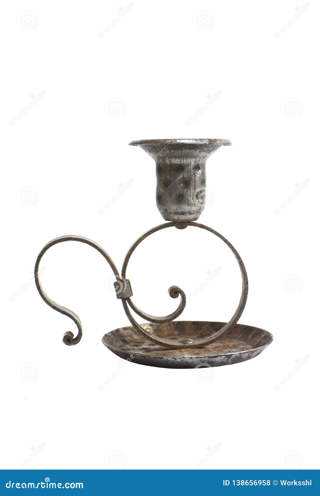 Old candlestick stock photo. Image of background, iron - 138656958