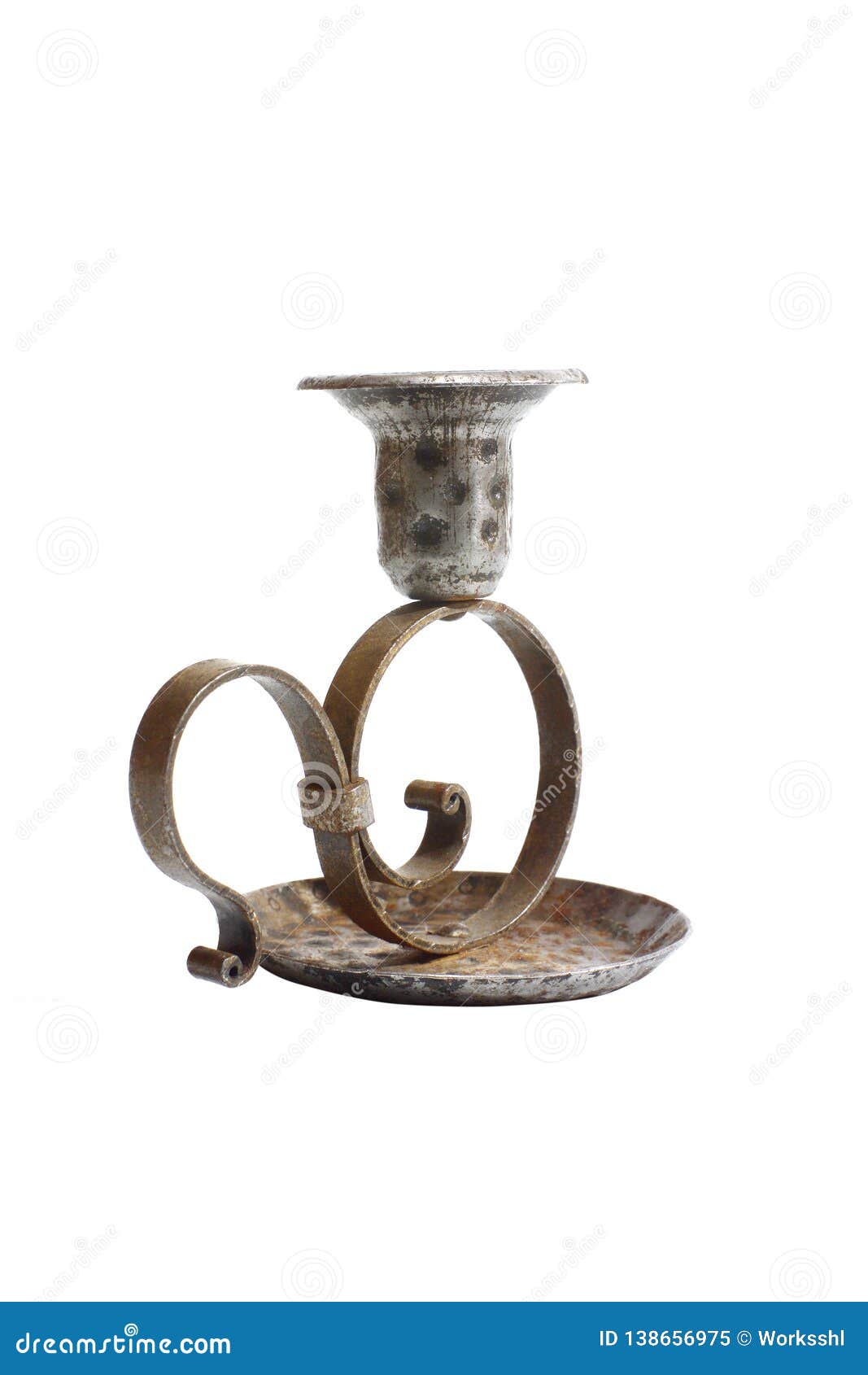 Old candlestick stock image. Image of rusty, antique - 138656975